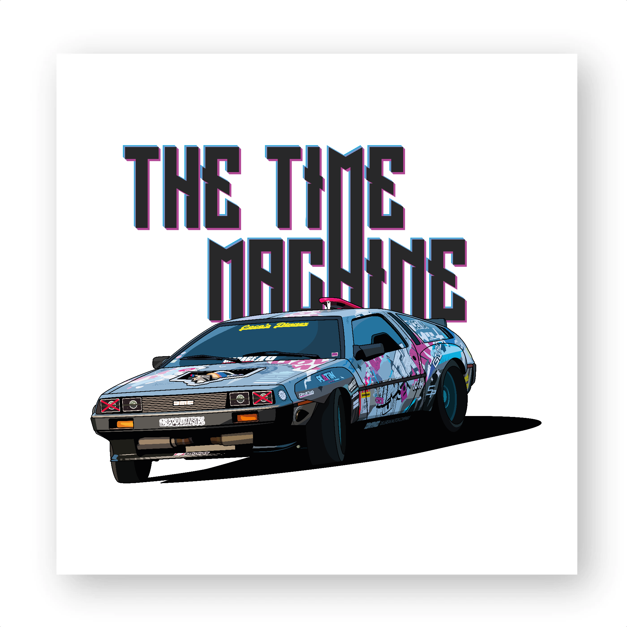 AUTOCOLLANT TIME MACHINE – Alexandre Claudin Official Store
